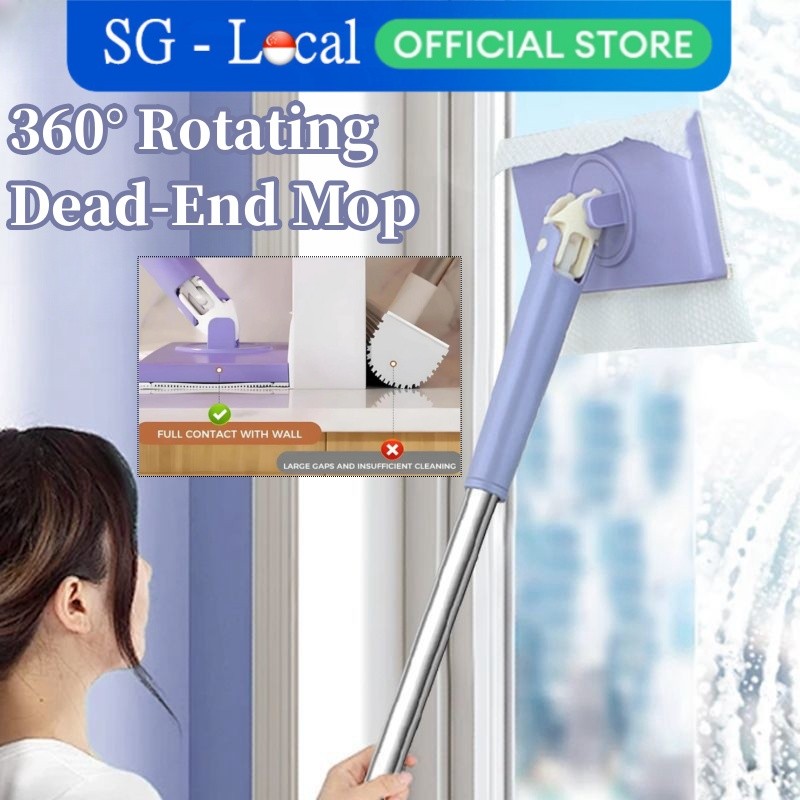 SG Local - Flat Mop 360° Rotating Dead-End Cleaning Mop Touchless Auto ...