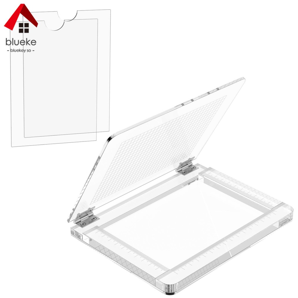 Stamp Blocks Acrylic Stamp Platform With Grid and Measurements Stamp ...