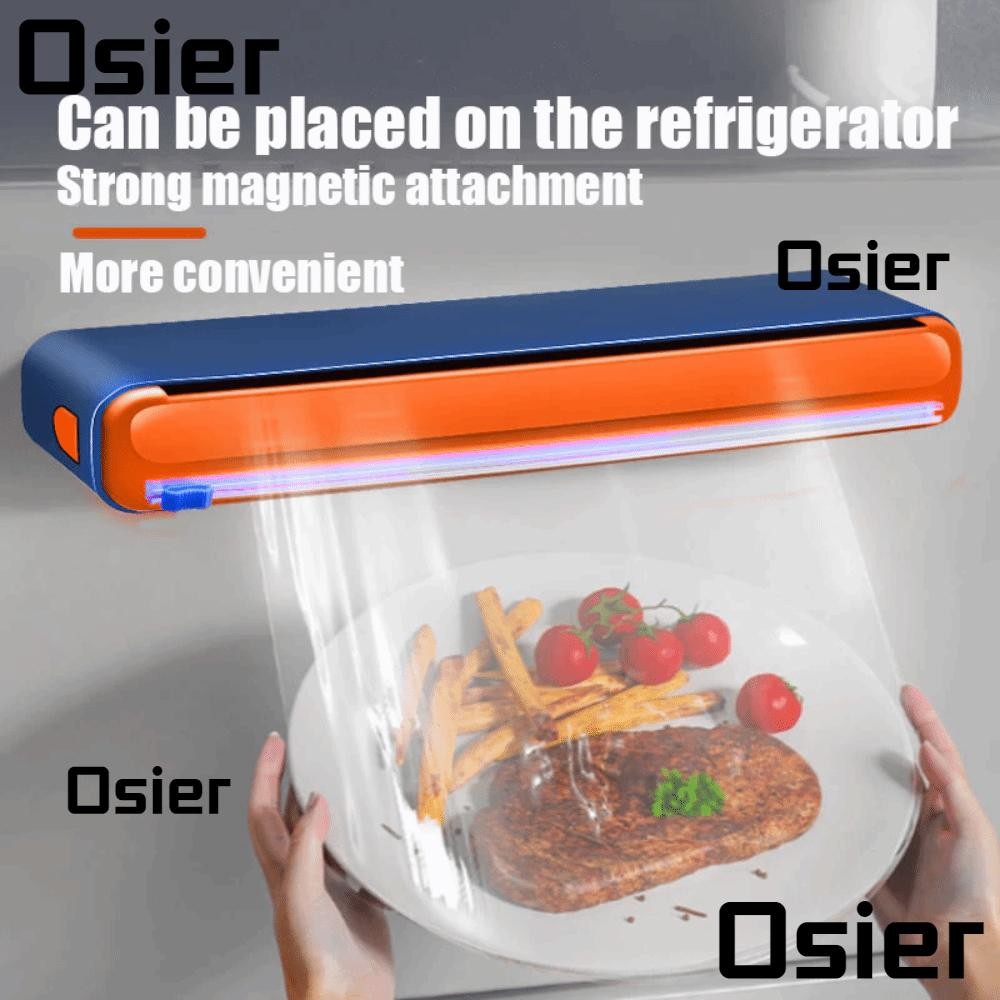 OSIER Cling Film Cutting Box, with Magnetic base Easy to Use Plastic ...