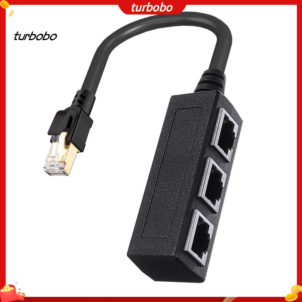 turbobo Cat8 Ethernet Splitter 40Gbps High Speed 2000Mhz RJ45 1 Male to ...