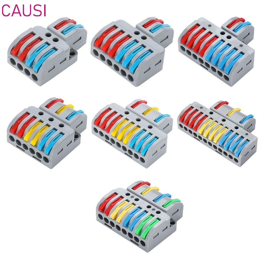 CAUSI Quick Terminal Block, Universal Compact Mini Wire Connector ...
