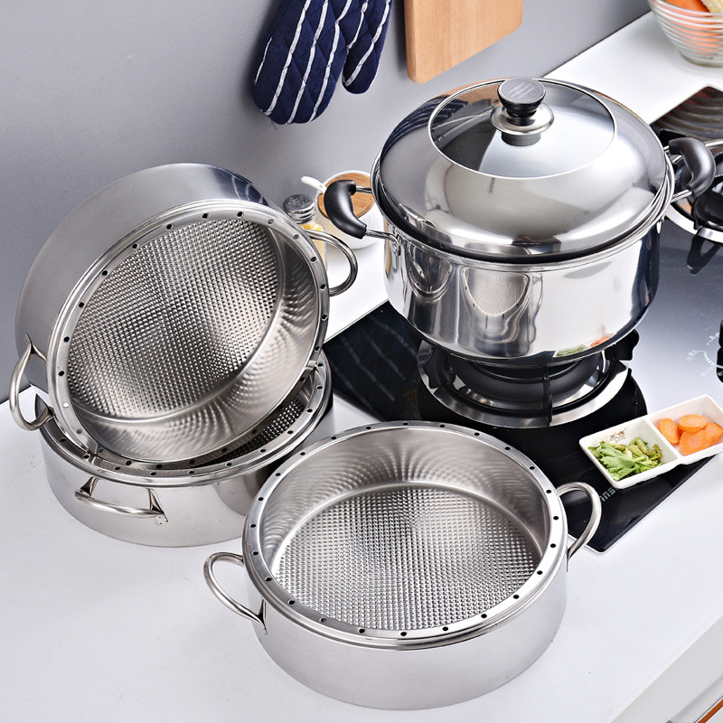 Thickened Solid Original Flavor Steamer Stainless Steel Three Four Five ...