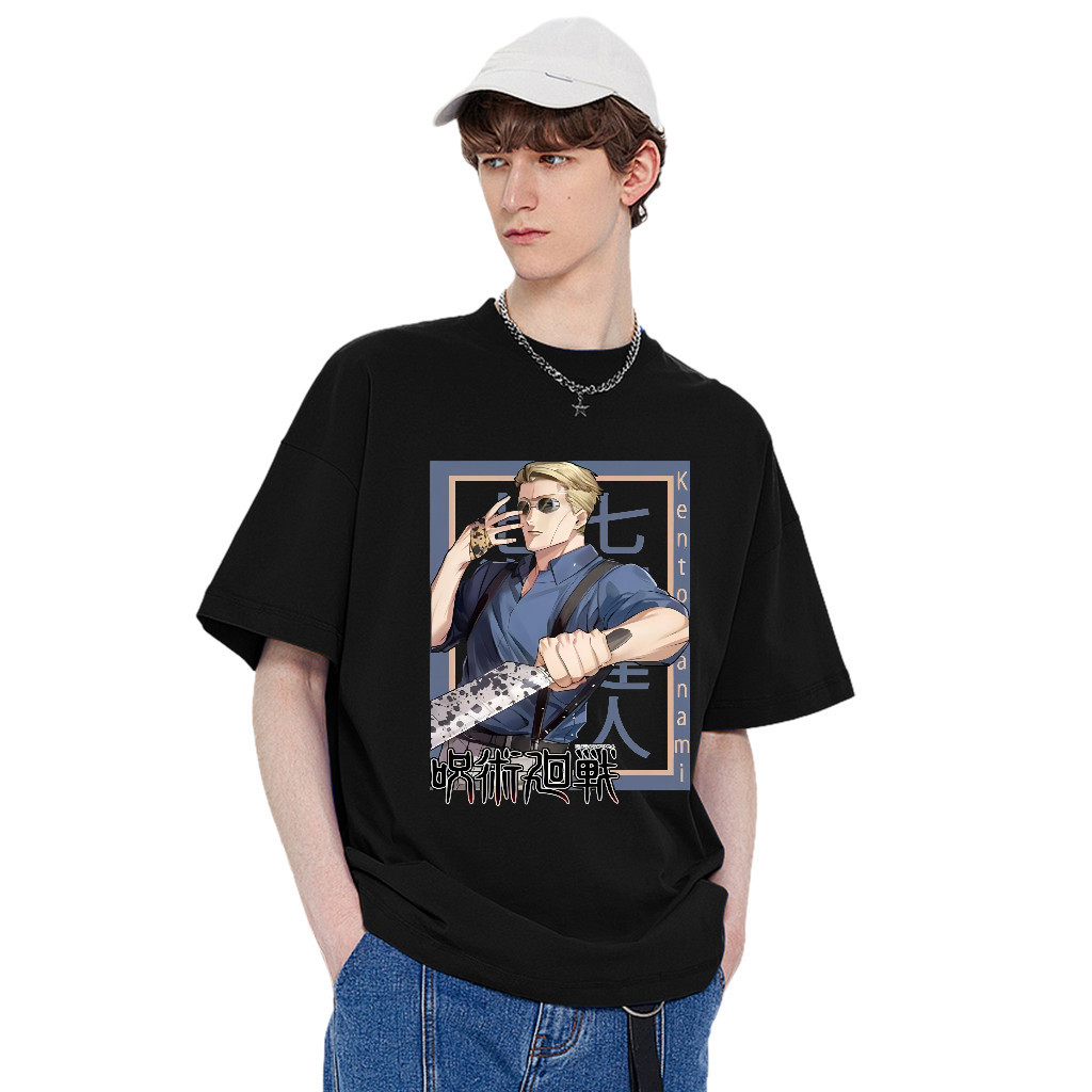 Handsome Jujutsu Kaisen T-Shirt Spell Nanami Kento Lew Korean oversize ...