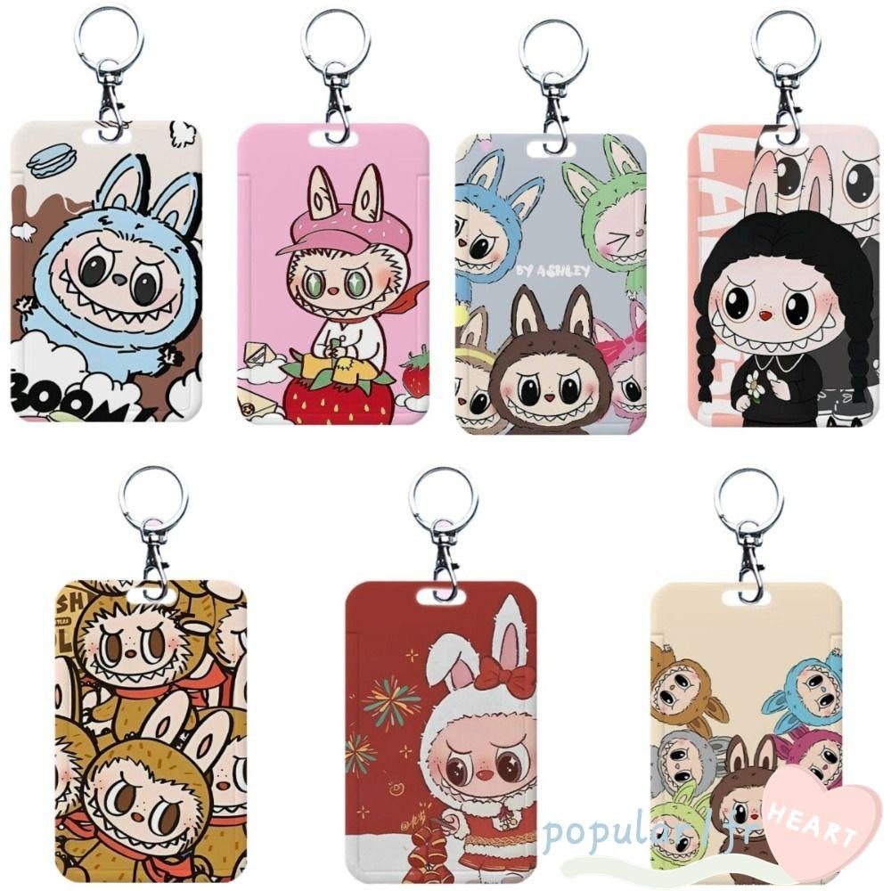 POPULAR1 Labubu Card sleeve, Cartoon Image for Bubble Mart PVC Student ...