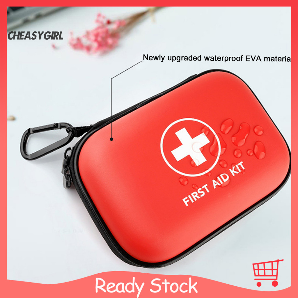 [chea] Secure Pill Storage Case Small Leather First Aid Kit Compact ...