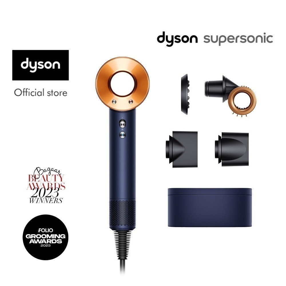 Dyson Supersonic ™ Hair Dryer HD15 (Prussian Blue/Rich Copper) with ...