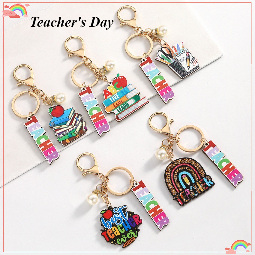 Happy Teacher's Day Keychain TQ Cikgu Keychain Teacher's Day Hadiah ...