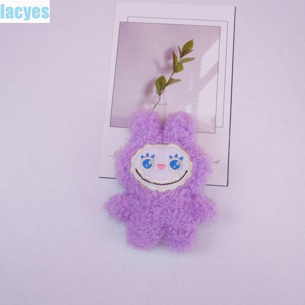 LACYES POP MART Key Chain, Labubu Time To Chill Fluffy Labubu Key Chain ...