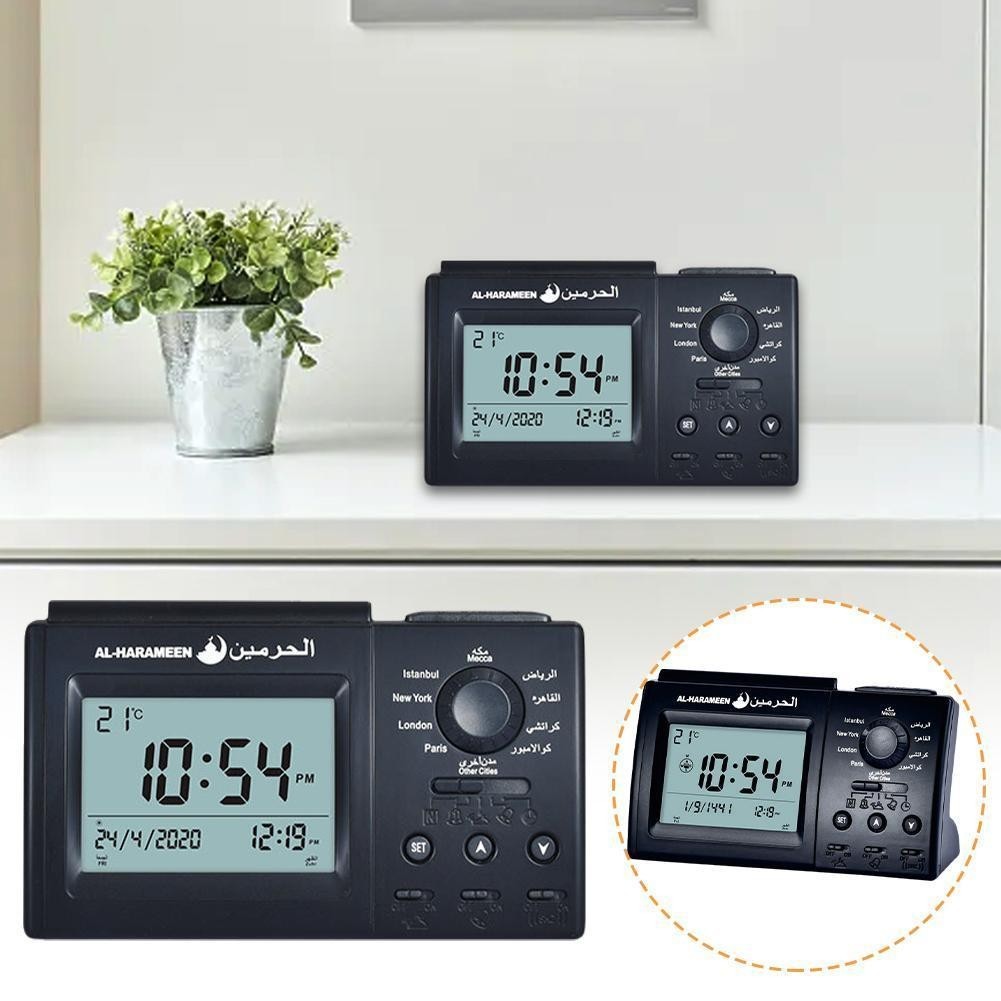 Muslim Azan Clock Prayer Time Clock Alarm Hijri Calendar Al Fajr ...