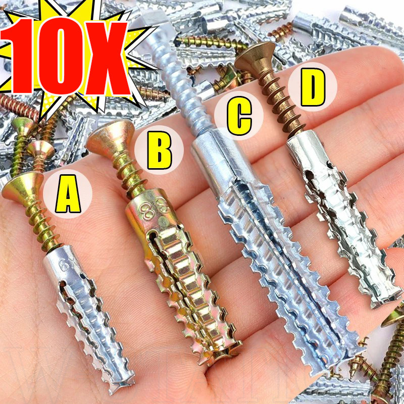 M5/M6/M8 Self-Tapping Screw - 10/20/30 Sets Expansion Bolt Fastener ...