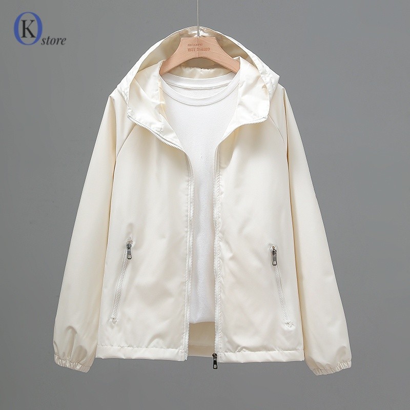 2024 Spring and Autumn Jacket Windproof Ladies Coat Top Loose plus Size ...