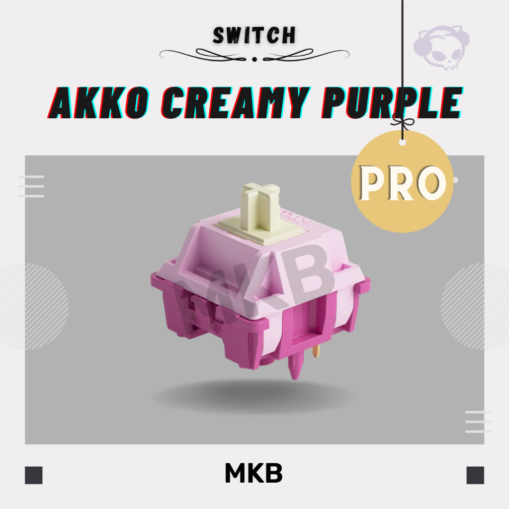 [READY STOCK] Akko Creamy Purple V3 Pro Tactile Switch for Mechanical ...