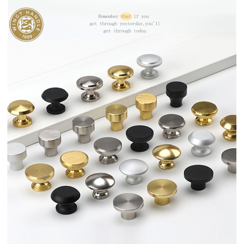 Solid Minimalist Cabinet Handle European Wardrobe Handle Gold Silver ...