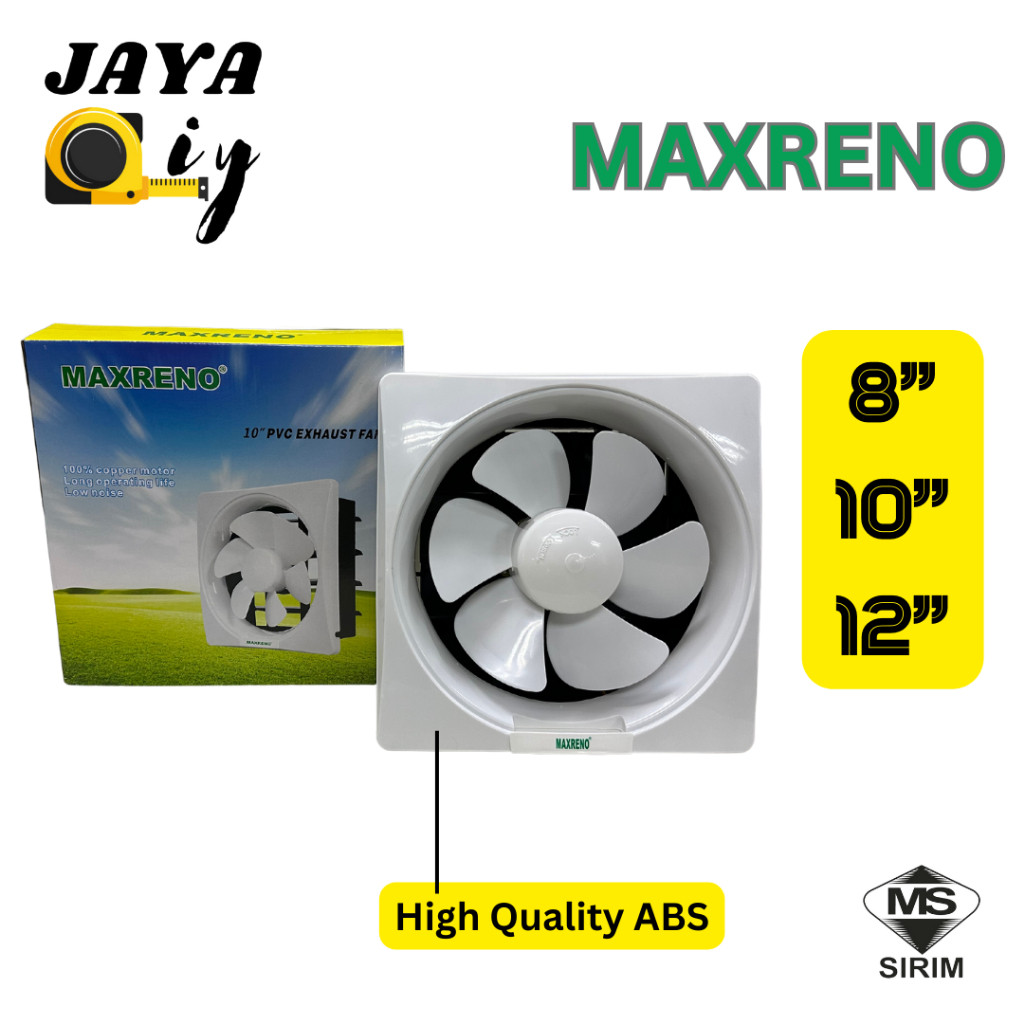 MAXRENO Exhaust Fan 8" 10" 12" Kitchen Exhaust Fan / Toilet Exhaust Fan ...