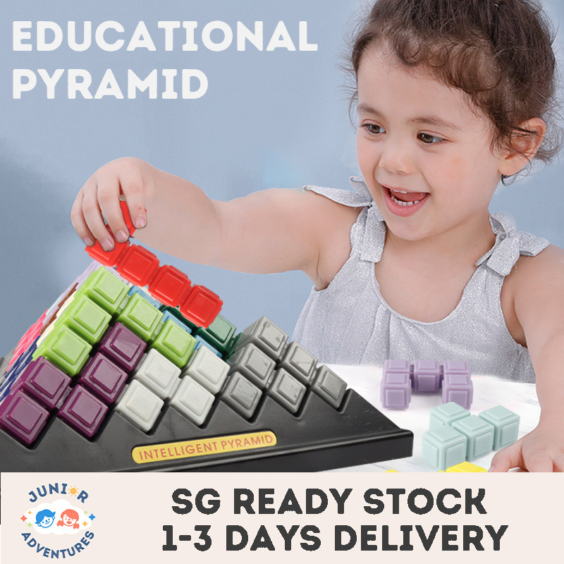 Educational Montessori Toy Assembly Kids Education Pyramid Pyramid ...