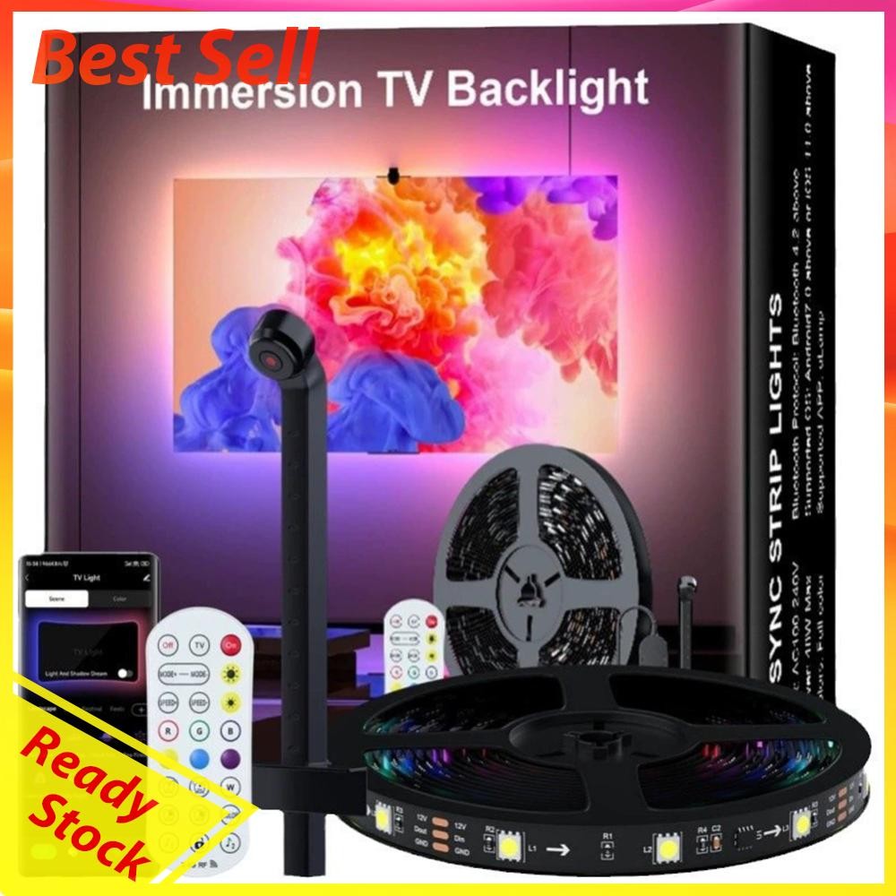 Smart TV LED Backlight Sync To Screen LED Strip Lights with Camera RGB ...