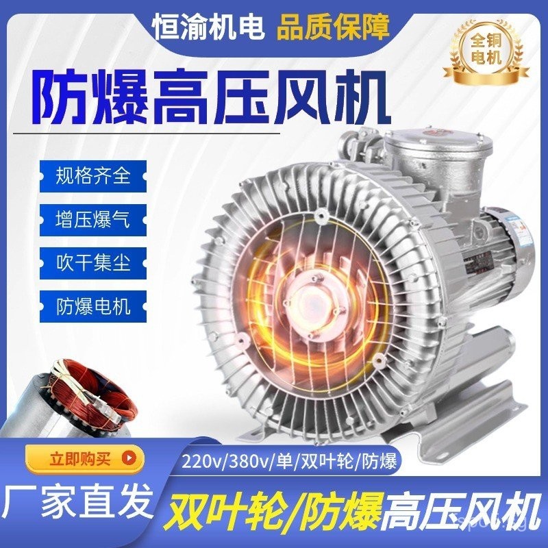 XGB Vortex Blower Industrial High Pressure Double Impeller Explosion ...