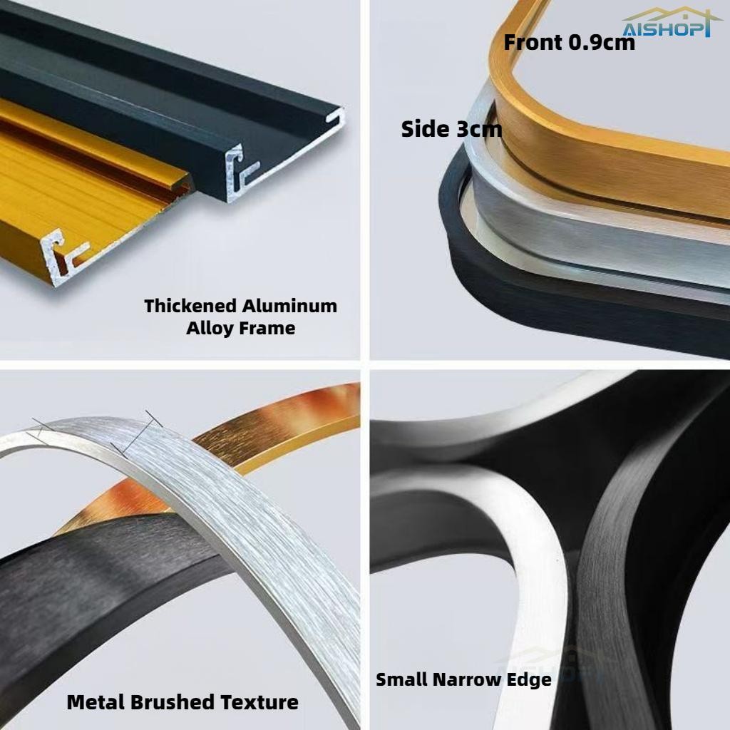 [SG Seller]Aluminum alloy dressing mirror Wall Mounted Standing Mirror ...