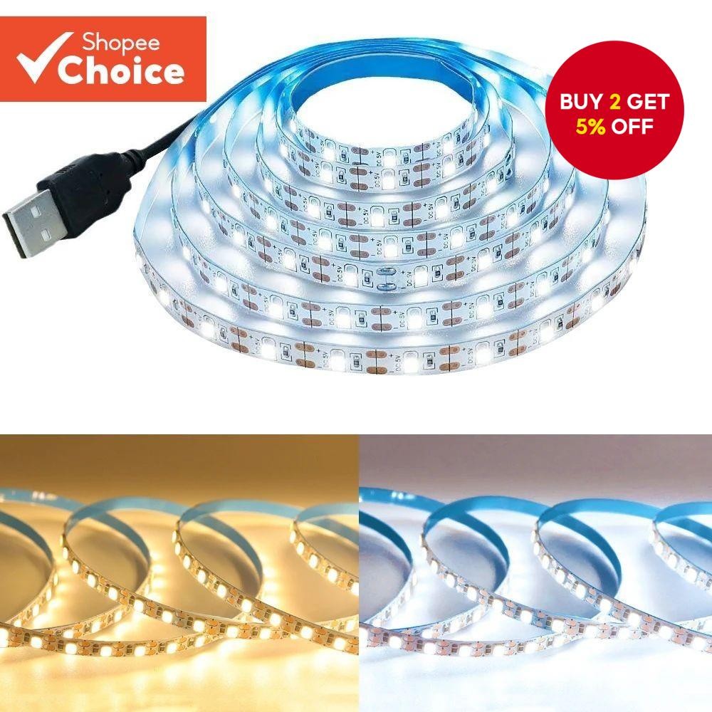 DC 5V USB LED Strips 2835 White Warm White LED Strip Lights Tape for TV ...