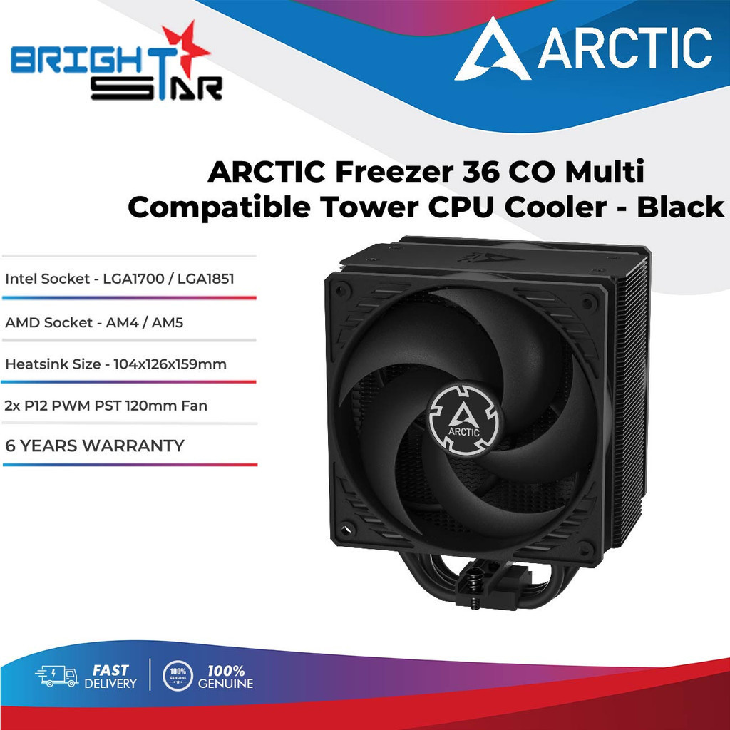 ARCTIC Freezer 36 CO Tower CPU Cooler Black - LGA1700/1851/AM4/AM5 ...