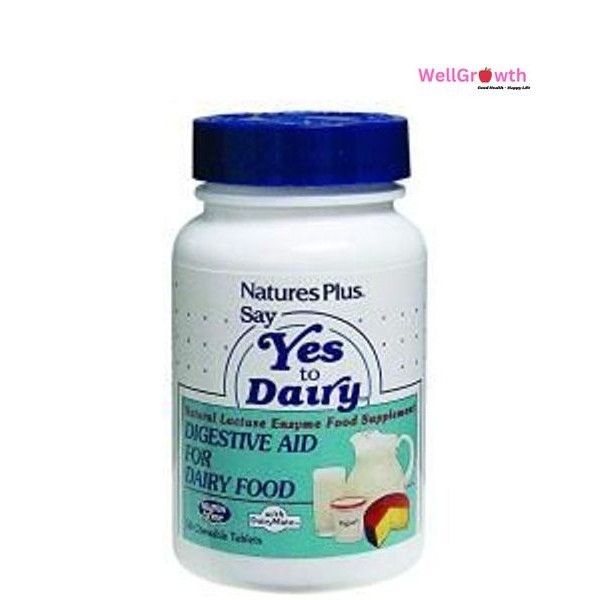 Natures Plus - Digestive Aid, Say Yes to Dairy (50 chewable tablets ...