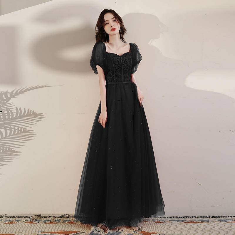 Woman New Style Black Evening Gown Choir Conductor Dress High-end ...