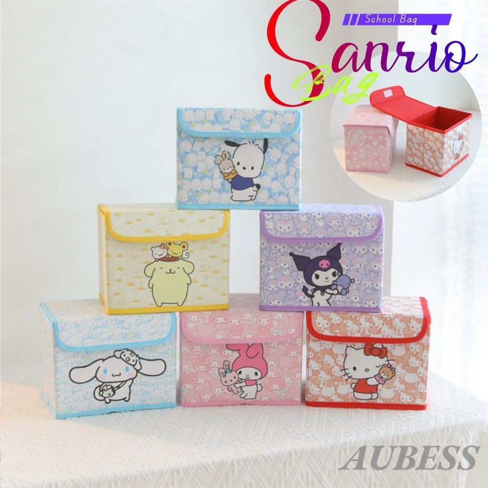 Sanrio Storage Box Foldable Kawaii Anime Hello Kitty storage box Cute ...