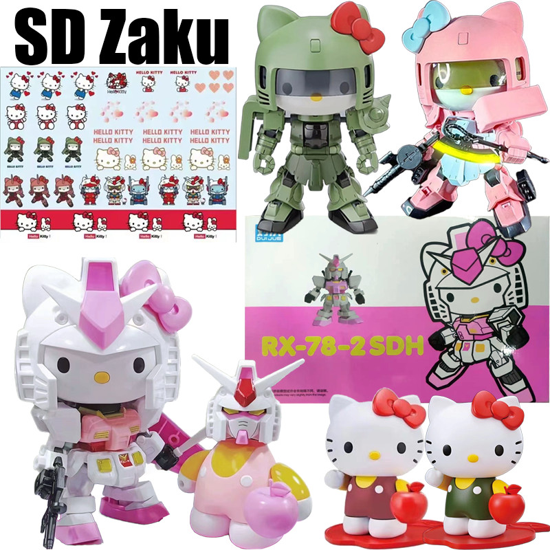 Gundam Zaku Hello Kitty SD MS-06S Char's Zaku II Hello Kitty Gundam RX ...