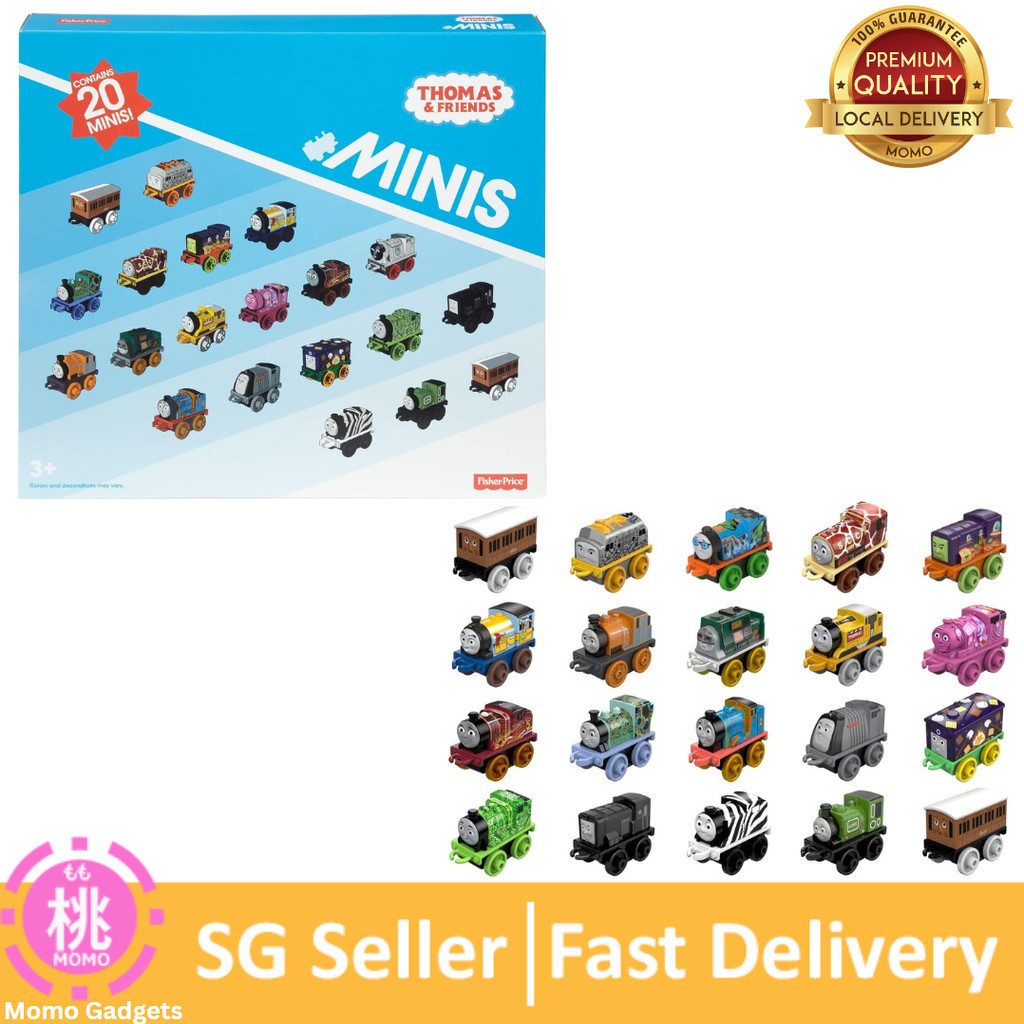 Thomas & Friends Toy Trains MINIS 20 Pack of Miniature Push-Along ...