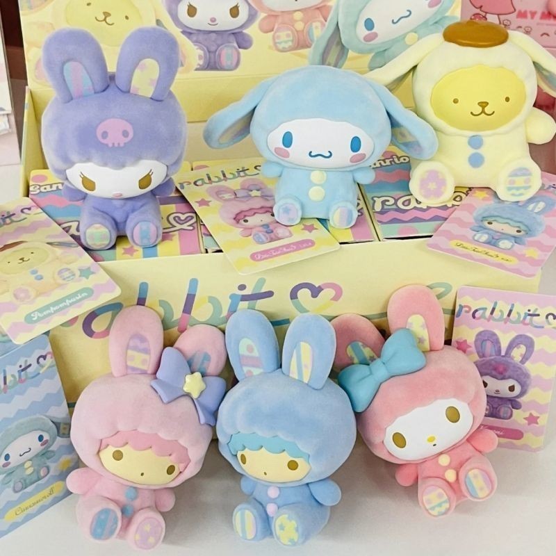 Sanrio Rabbit Series Blind Box Cute Desk Decoration Car Ornament Girls ...