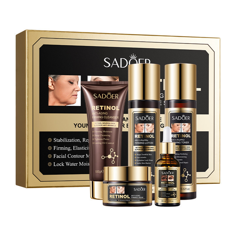 ROREC SADOER 5 IN 1 Box Retinol Anti-Aging Firming Skin Care Set ...
