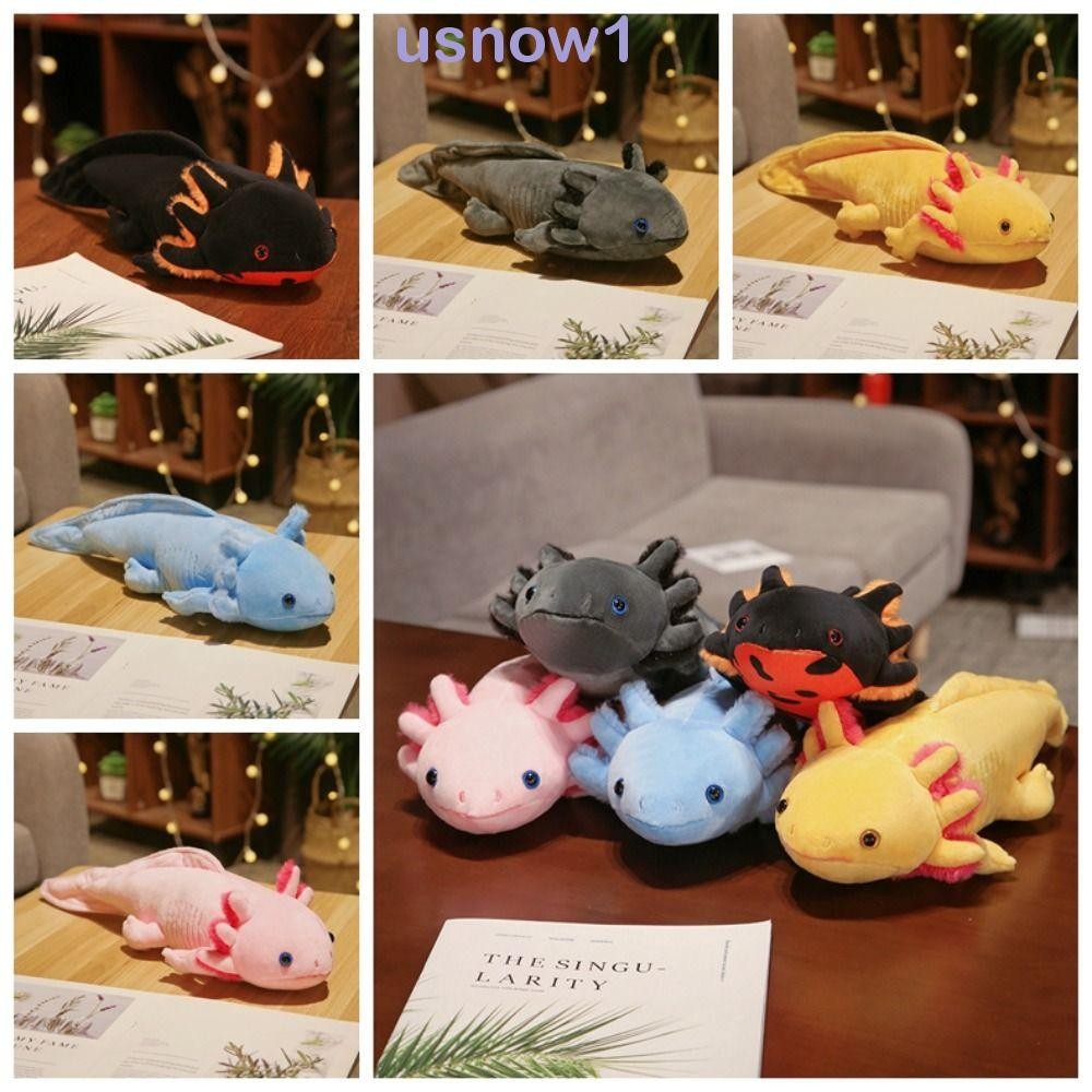 AHOUR1 Colorful Newt Plush Toy, Axolotl Newt Fish Salamander Plush Toy ...