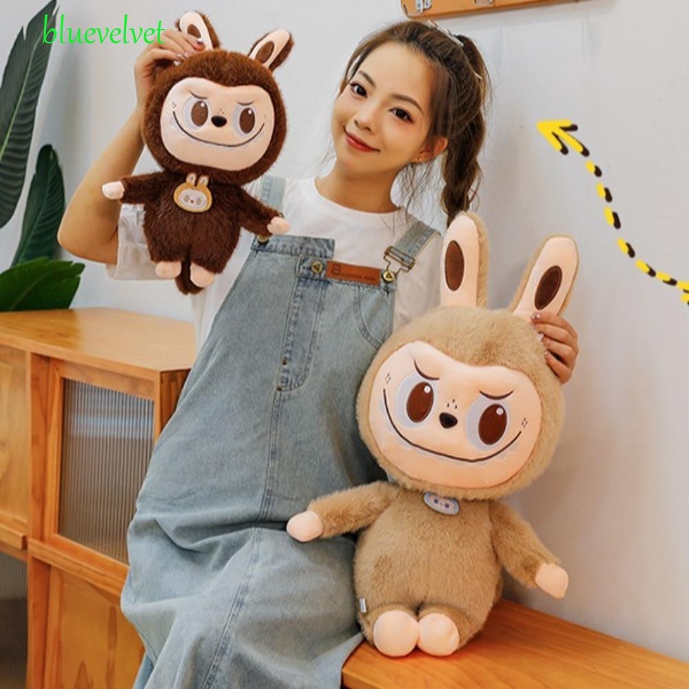 BLUEVELVET Labubu Plush Stuffed Doll, Big Eye Stuffed Labubu Time Plush ...