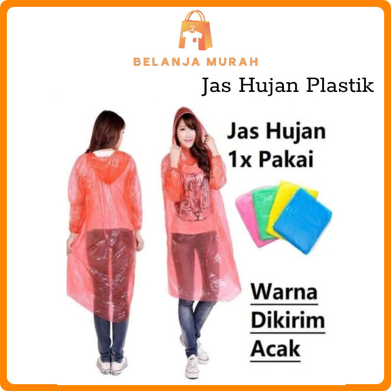 Bem - Disposable Plastic Raincoat/Raincoat/Rain Coat | Shopee Singapore