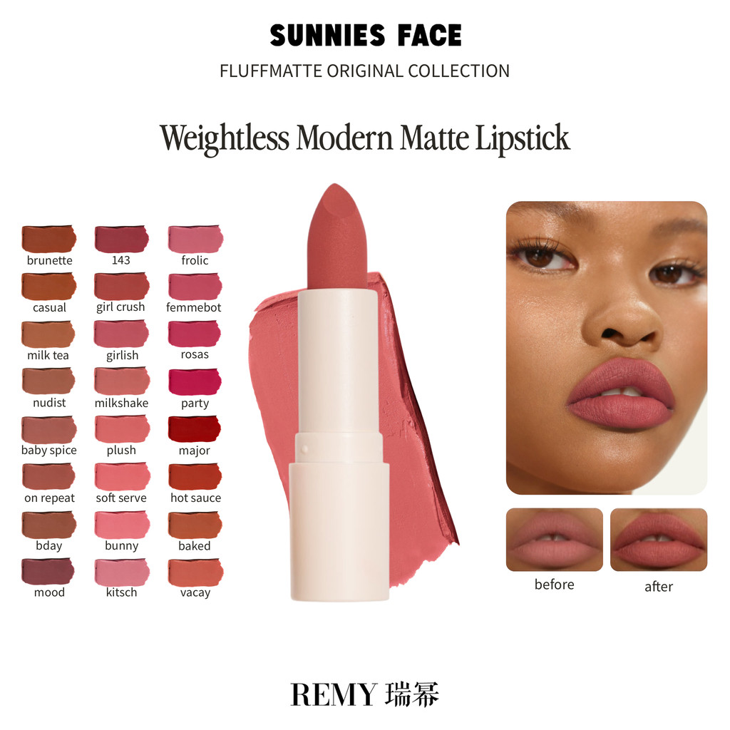 Sunnies Face Fluffmatte ( Weightless Matte Lipstick ) | Shopee Singapore