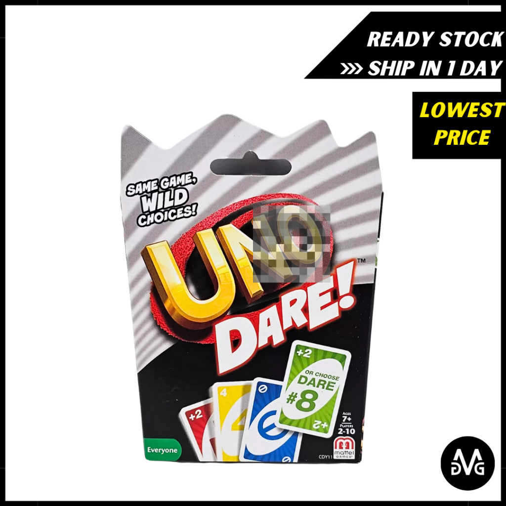 Uno Dare Card Game For Friend Family Uno Collection No Mercy Flip ...