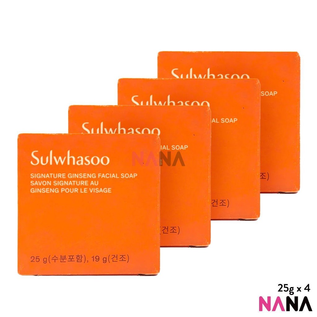 SULWHASOO Signature Ginseng Facial Soap 25g x4 | Shopee Singapore