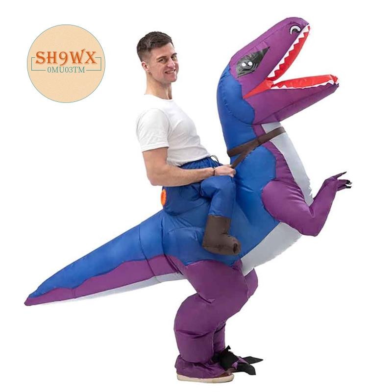 Inflatable Dinosaur Costume Ride on Dinosaur Costume for Halloween Cosplay for Adult | Shopee ...
