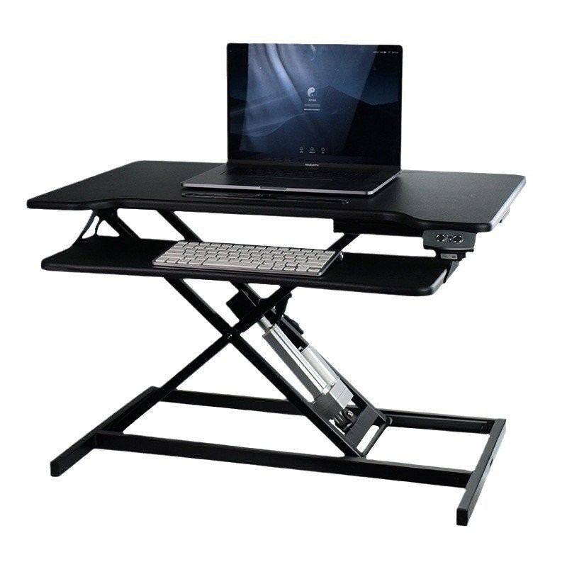 Standing Air Rod Lifting Desk with Keyboard Office Table Upper Table ...