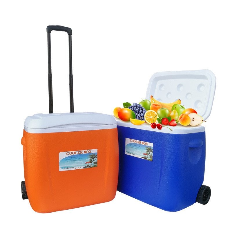 28L38L55LPU Wheeled Outdoor Refrigerator Trolley Cooler Box for ...