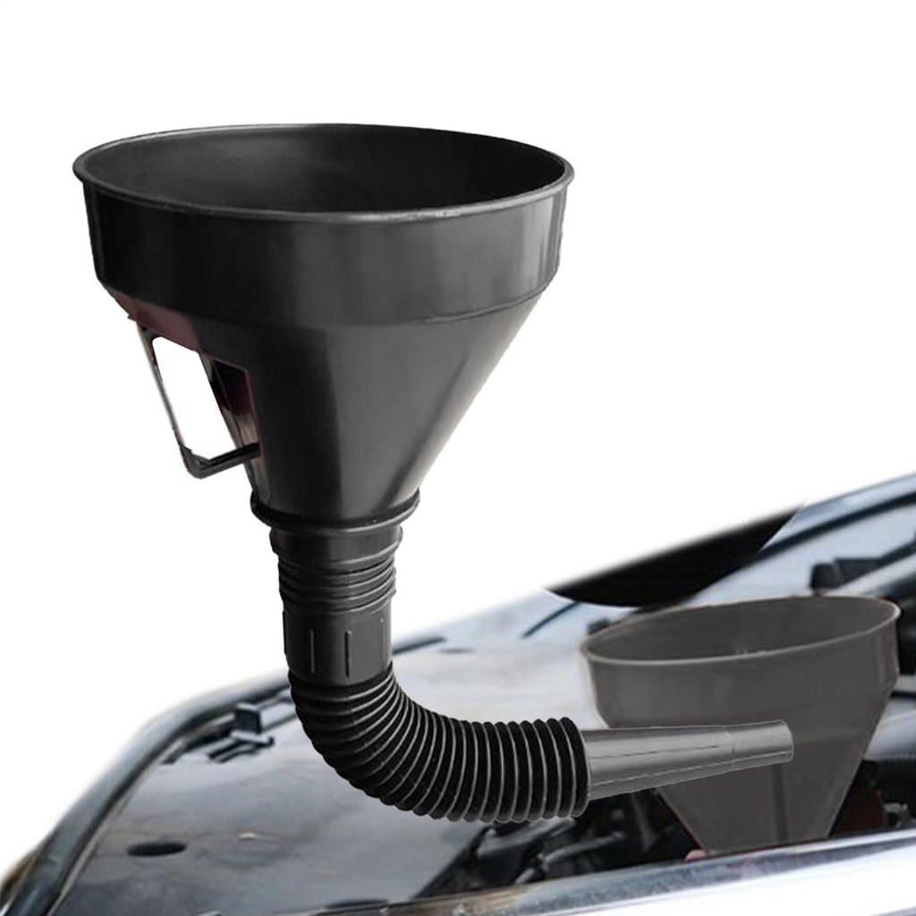 Car Refueling Funnel Wide Mouth Oil Funnel with Detachable Spout and ...