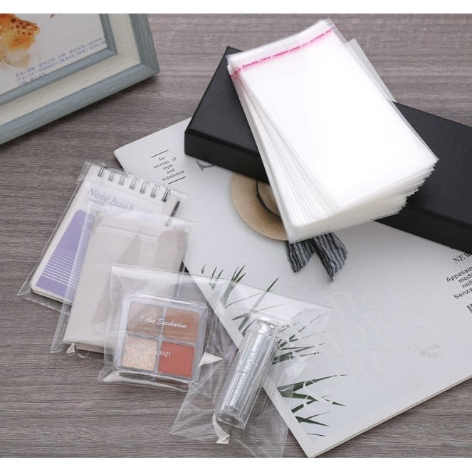 Self Adhesive Plastic Bag Opp Bag 100pcs Opp Beg Transparent Packing ...