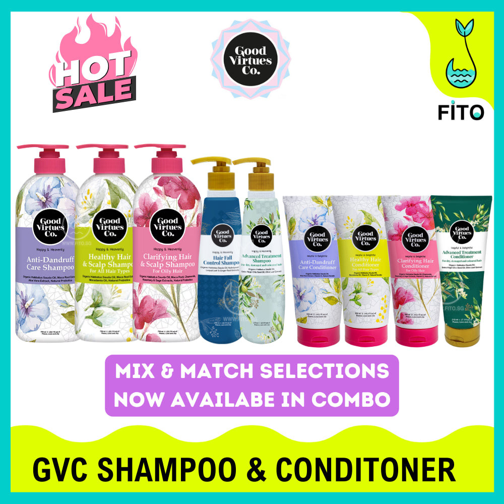 [GVC] GOOD VIRTUES CO - SHAMPOO / CONDITIONER | Shopee Singapore