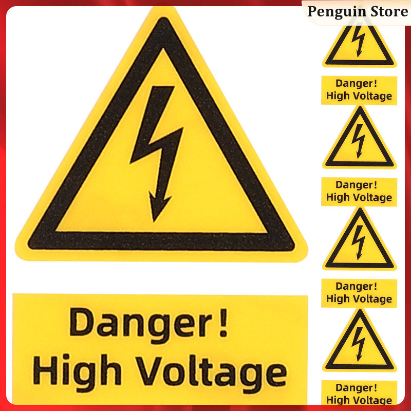 High Voltage Warning Label Safety Sticker Caution Stickers Cable Blank ...