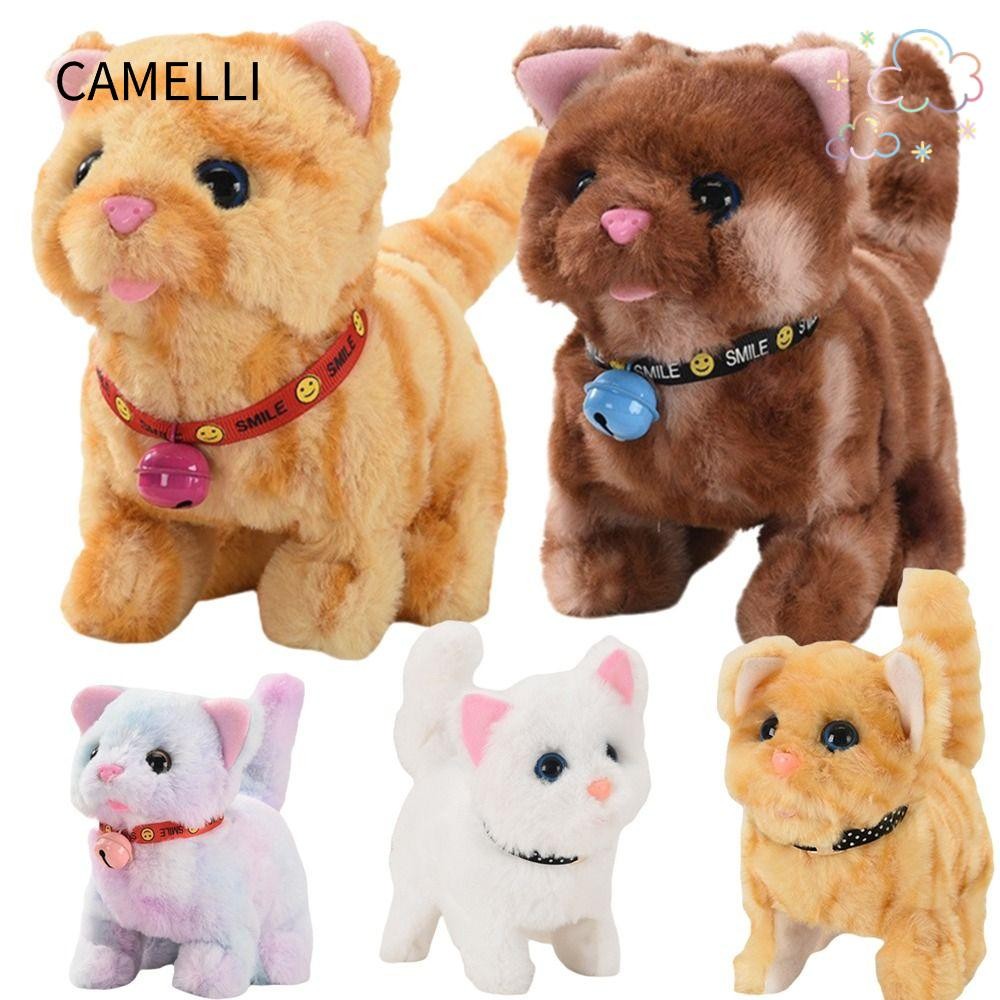 CAMELLI My Realistic Robot Cat, Tail Wagging Plush Simulated Robot ...