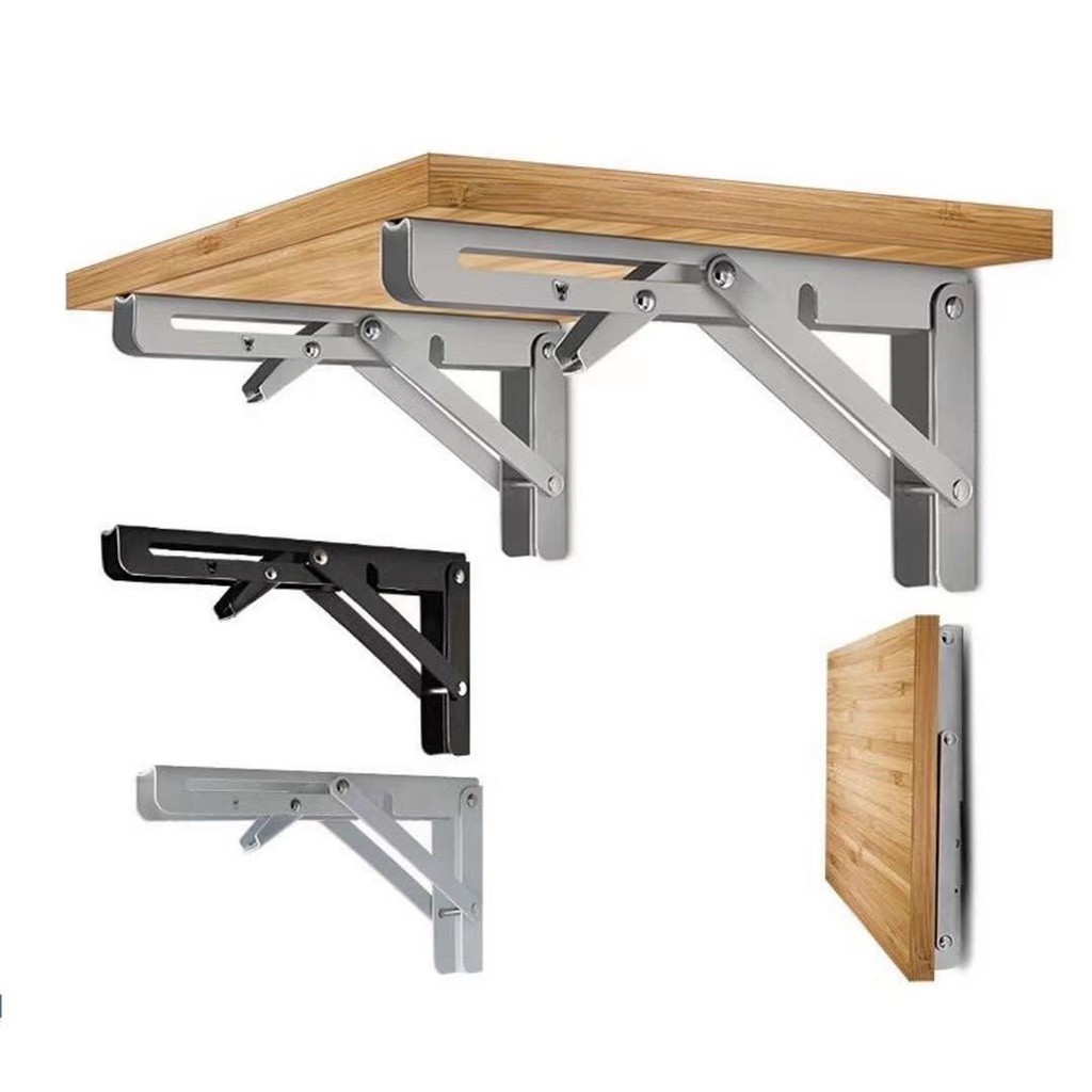 IKEA 8 Inch Stainless Steel Foldable Bracket Wall Mount Table Bracket ...