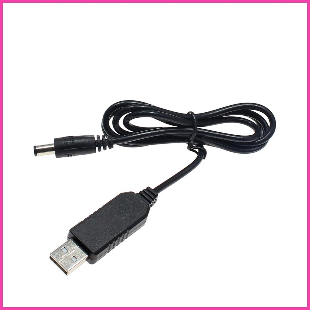USB To 12V Adapter Wire USB Step-Up Converter Cable Router Adapter ...