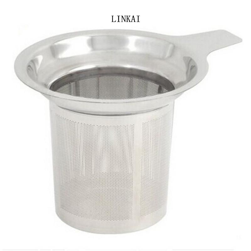 Stainless Steel Mesh Cup Tea Strainer Herbal Locking Filter Infuser ...