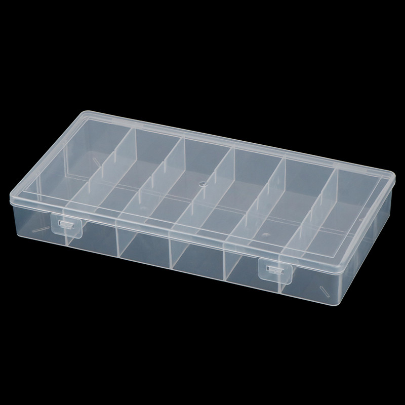 [takejoynew] 6 Grids Compartment Plastic Storage Box Practical Toolbox ...