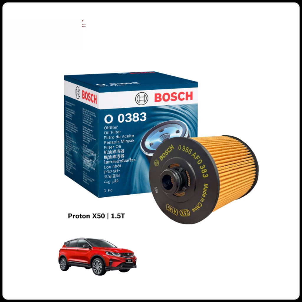 Bosch Oil Filter - Proton X50 1.5 Turbo ( 0 986 AF0 383 ) | Shopee ...
